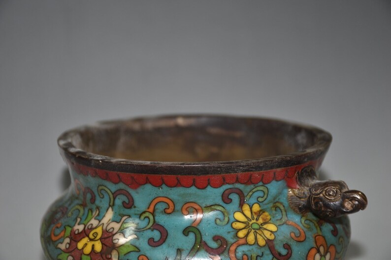 Art & Collectibles Collectibles Early collection pure copper cloisonne ...