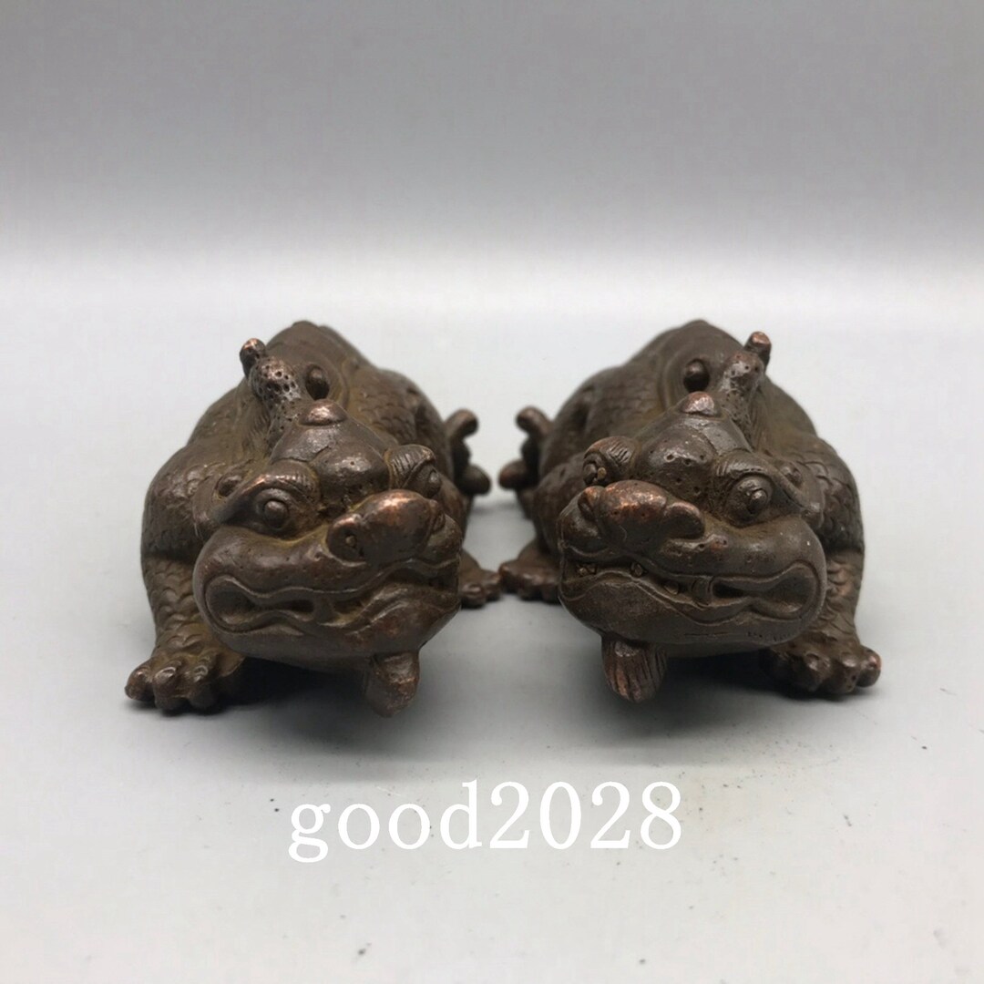 Antiques Collection Handmade Do Old Copper Pixiu Ornament.92 - Etsy