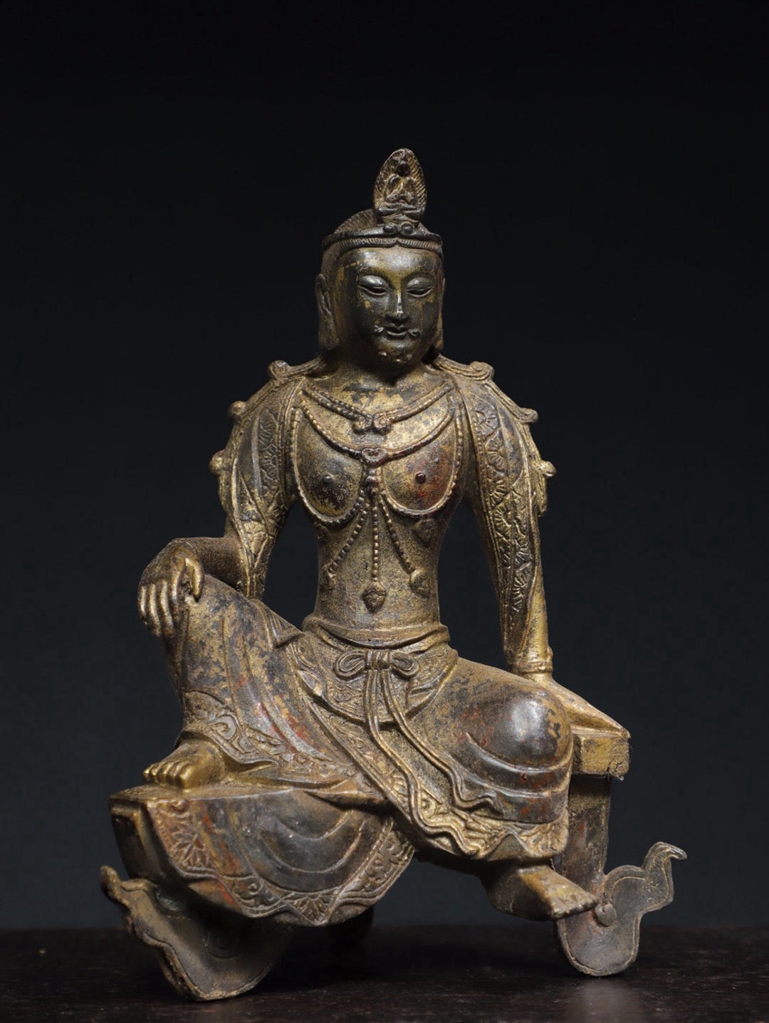 Chinese Antique Pure Copper Buddha Statue - Etsy