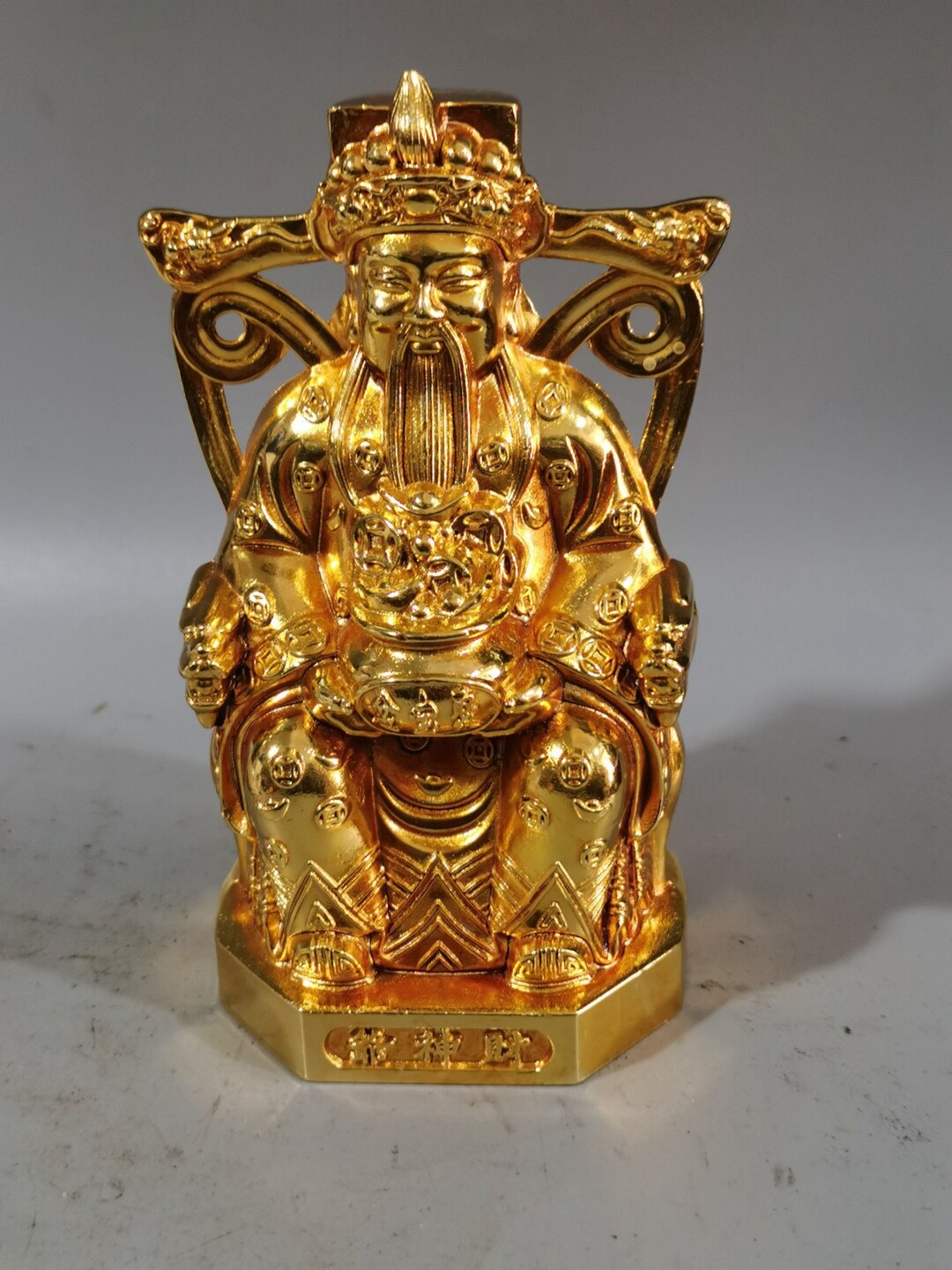 Pure Copper God of Wealth Copper Statue of the God of Wealth Charm Feng ...