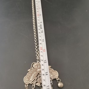 Chinese Antique Butterfly Longevity Lock Necklace - Etsy