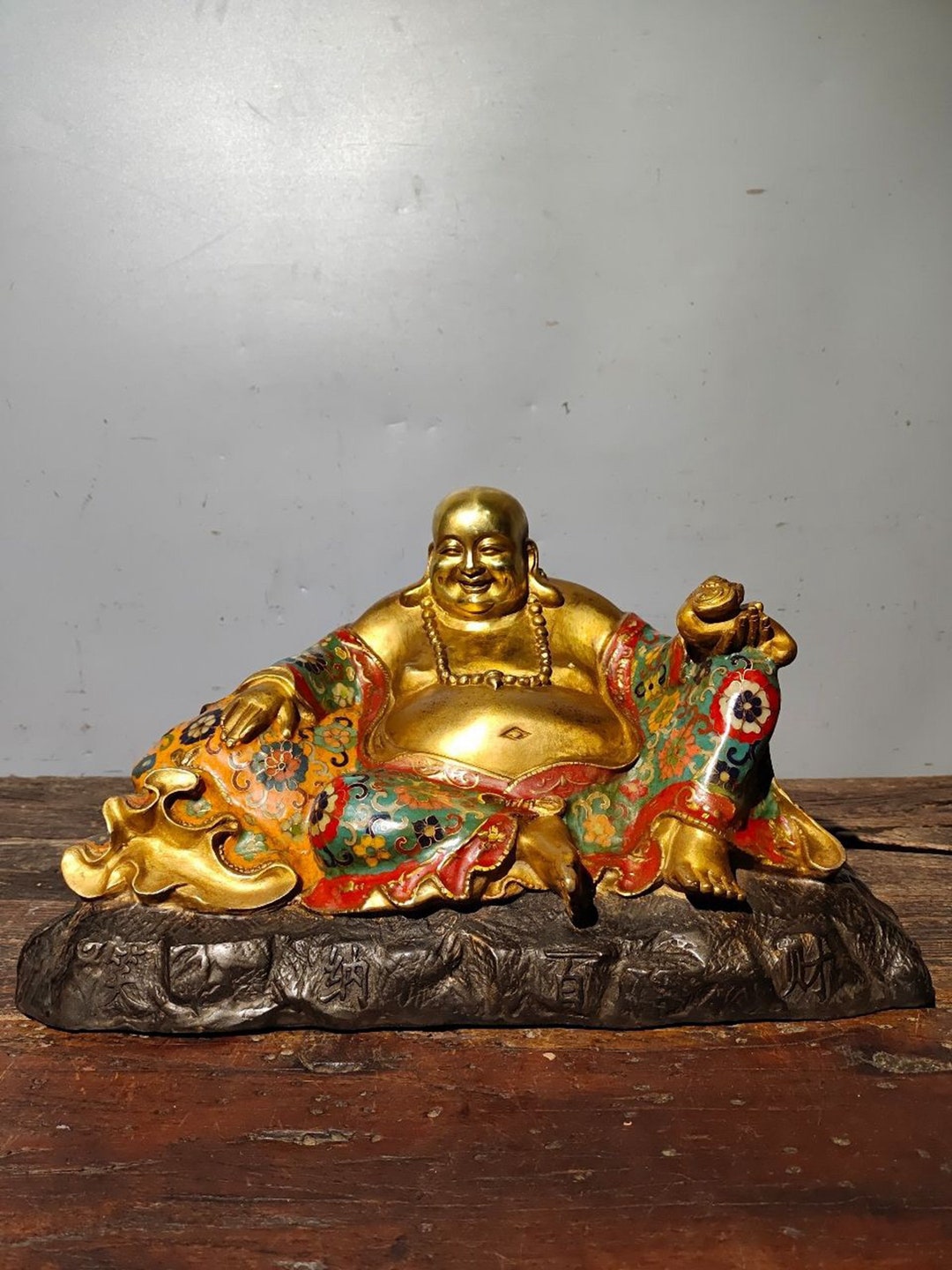 Chinese Antique Pure Copper Buddha Statue - Etsy