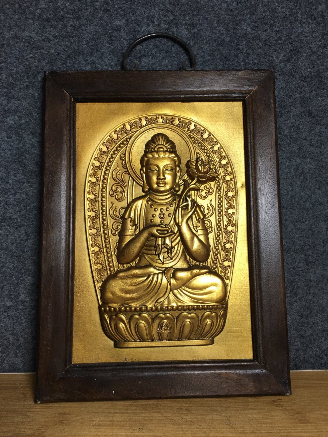 Rosewood Package Copper Buddha Statue Thangka.52 - Etsy