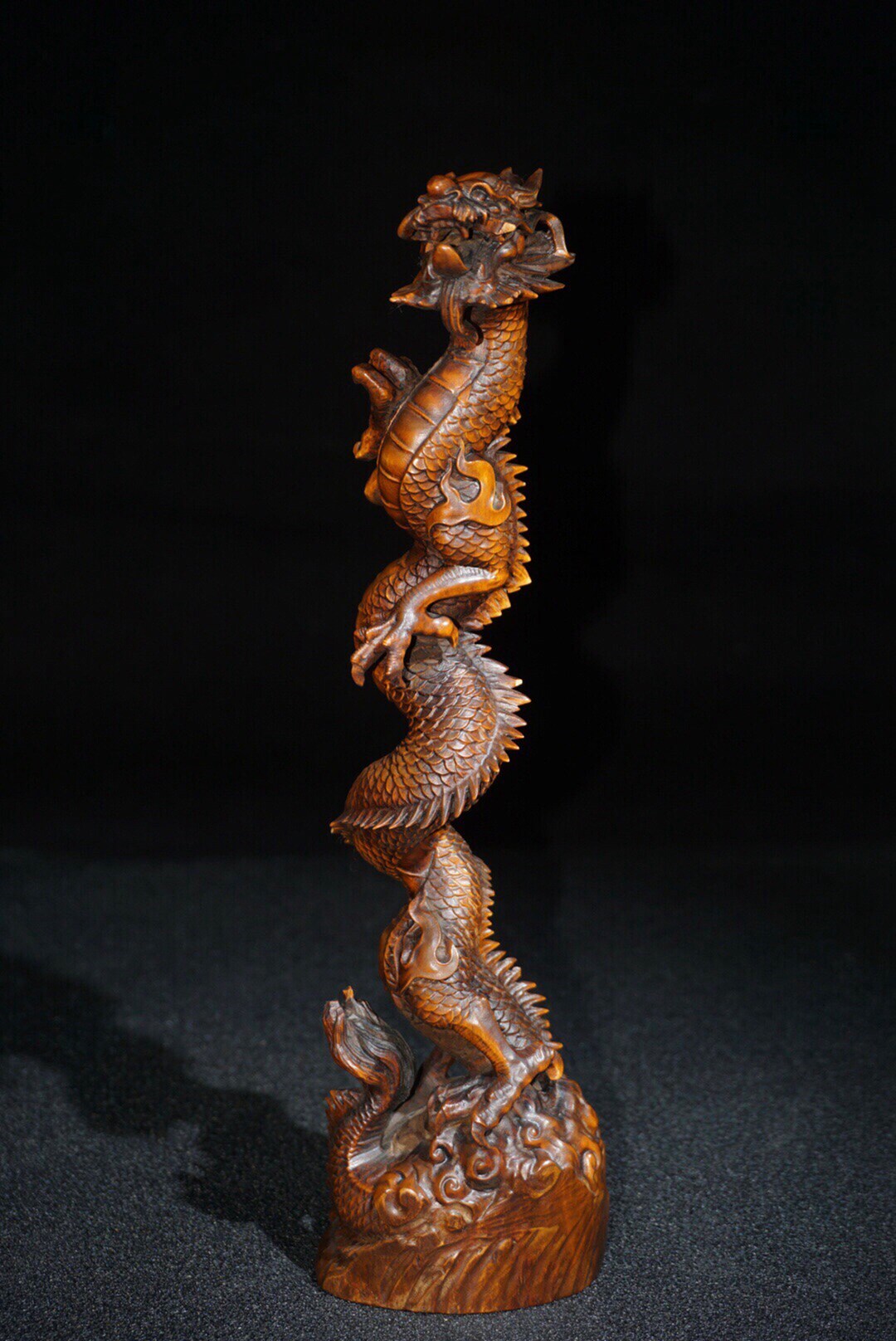 Boxwood Carved Dragon Pen Hanging - Etsy