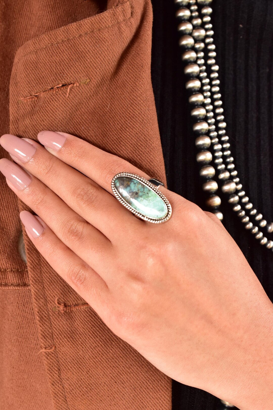 Handmade Mantis Variscite Turquoise Ring in 925 Sterling Silver ...