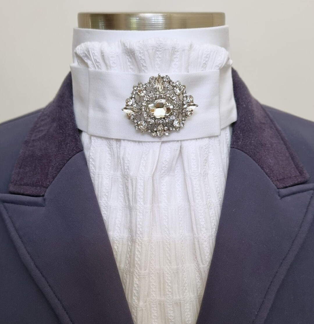 ERA Lyndal White 100% Cotton Textured With Choice of Brooches - Etsy