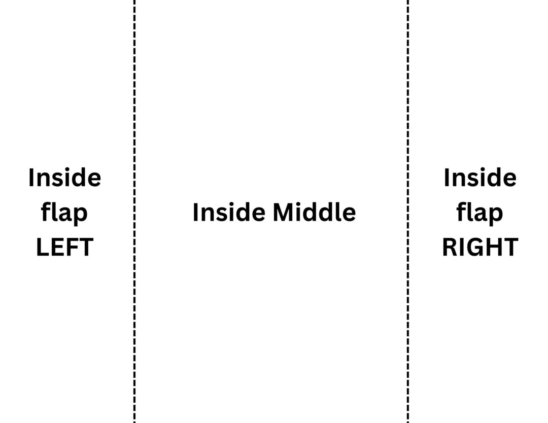 Vertical Interactive Notebook Foldable CANVA Template - Etsy