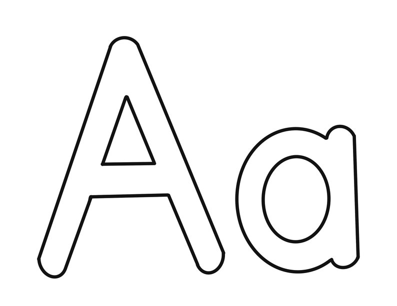 Letter Outlines A-Z - Etsy