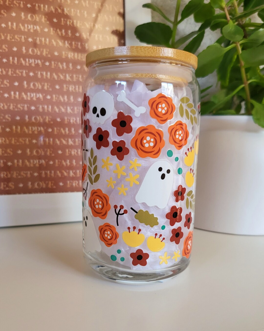 Halloween Fall Libbey Glass, Beer Can Shaped Drinking Glasses, Iced ...