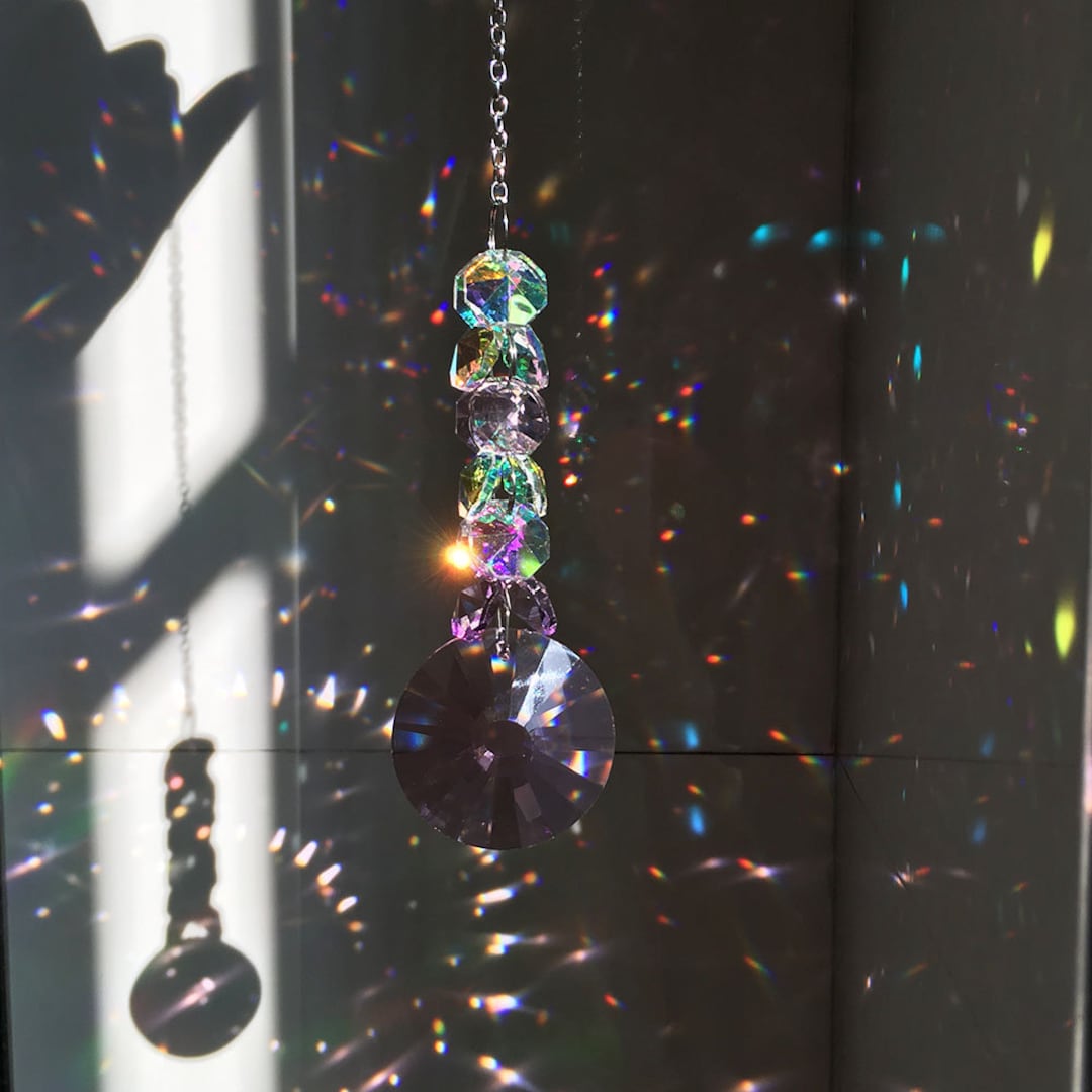 Window Prism Crystal,rainbow Light Catcher,crystal Prism Suncatcher ...