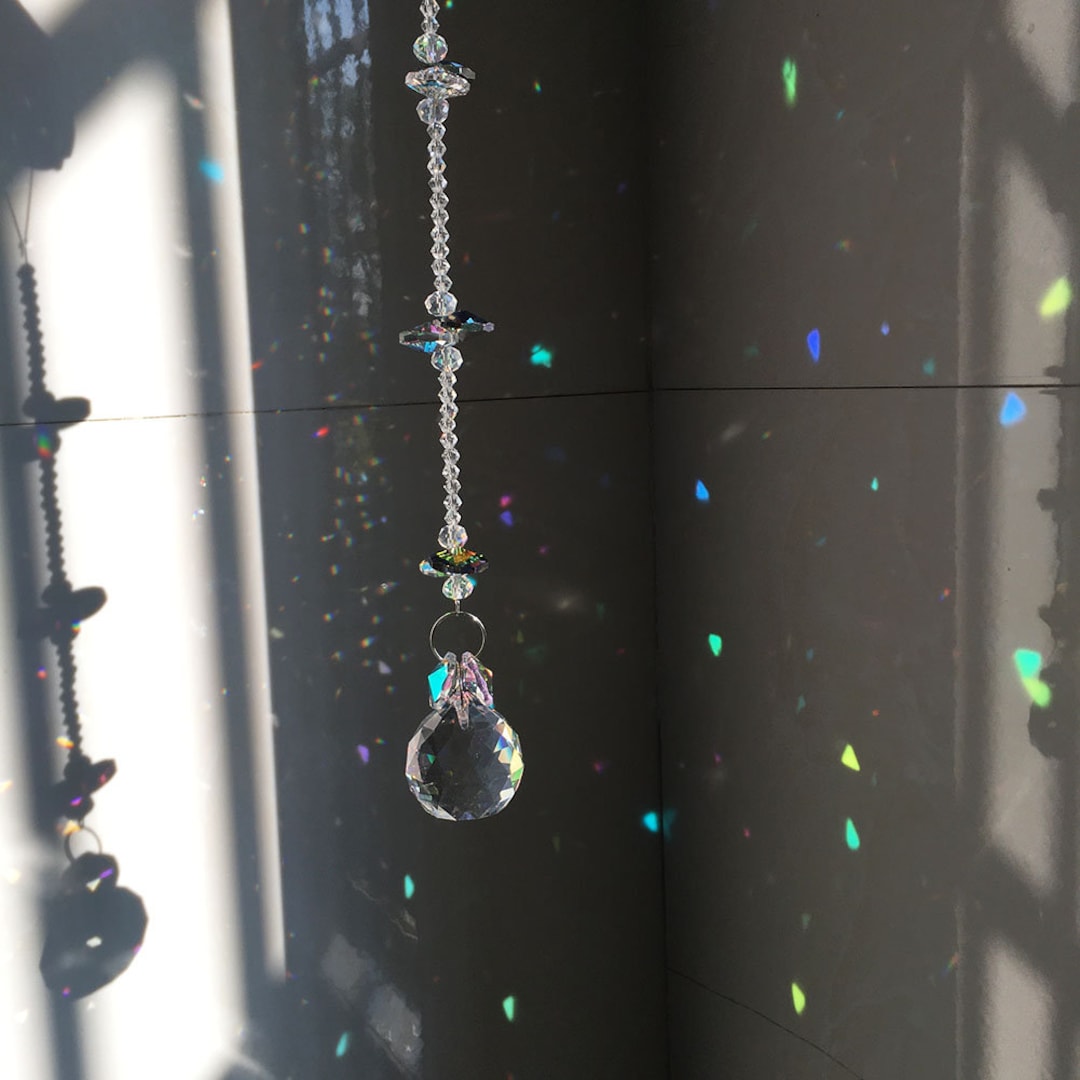Aurora Borealis Crystal Prism Ball Suncatcher Window Hanging,rainbow ...