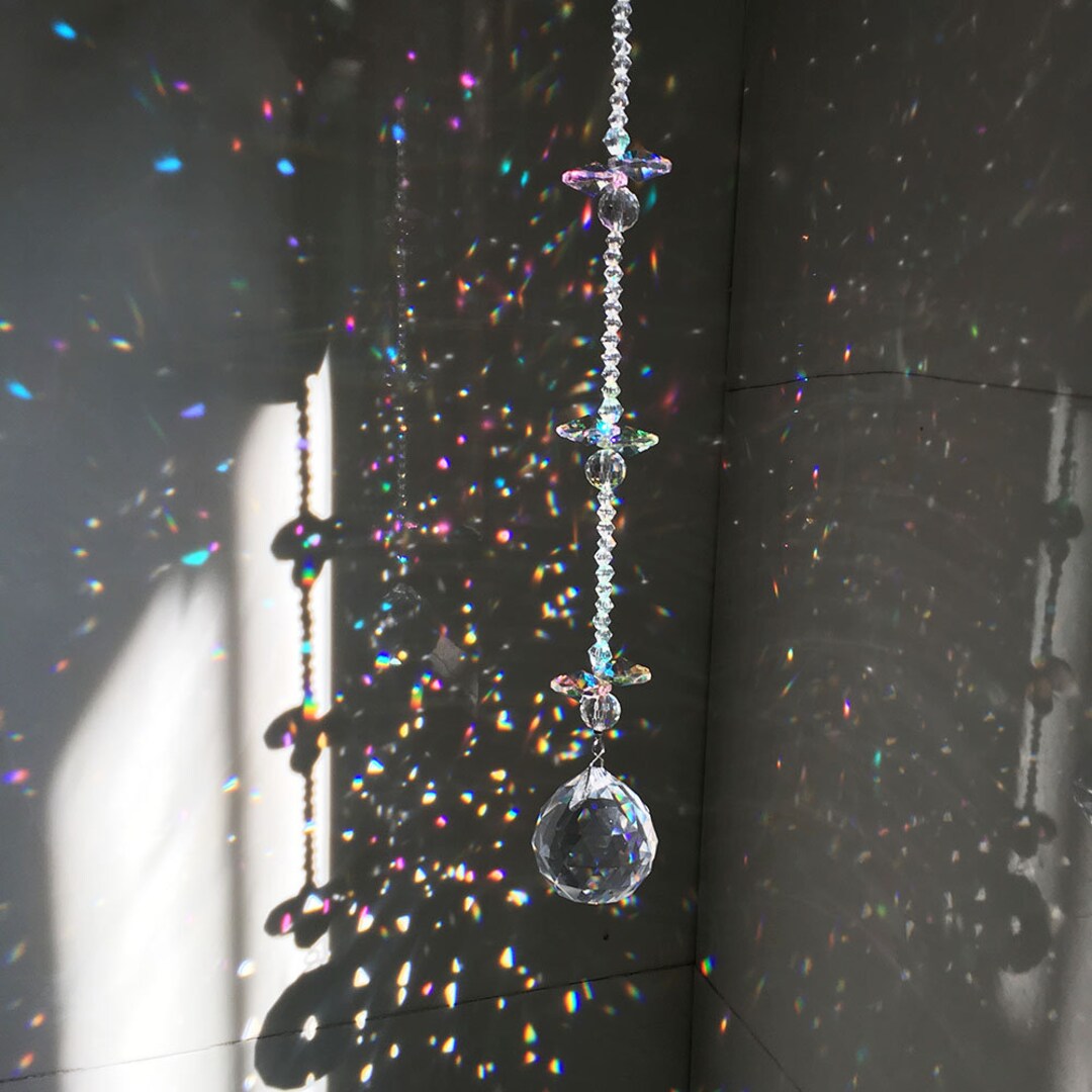 Aurora Borealis Prism Crystal Window Hanging,rainbow Maker,hanging ...