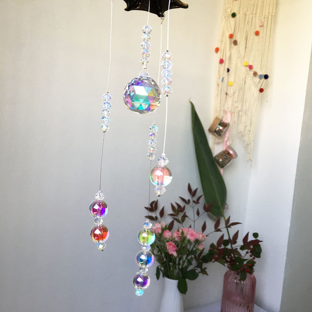 Handmade Wind Chimes Sun Catchercrystal Prisms Windows - Etsy