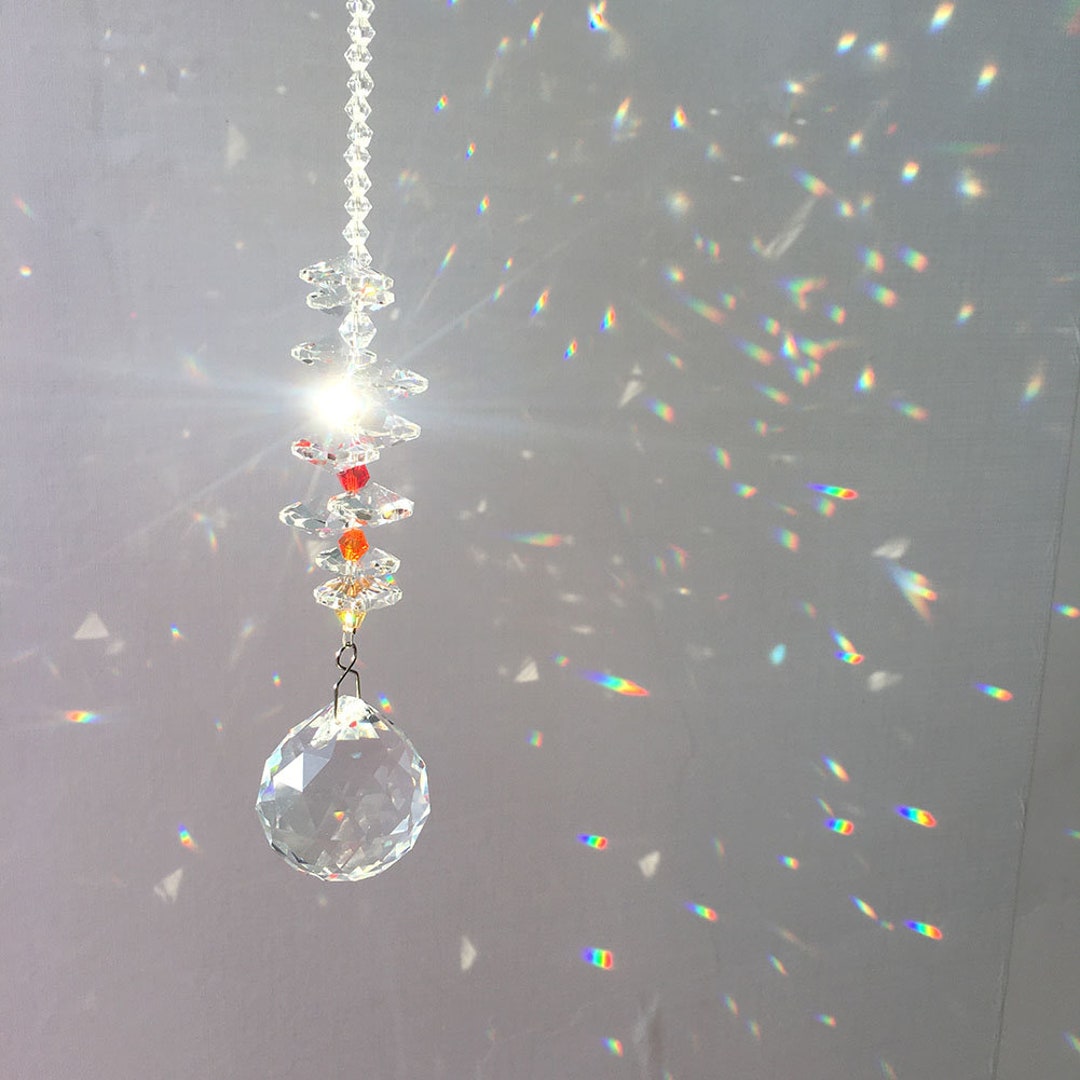 Crystal Suncatcher for Window Hanging,sun Boho Window Hanger,prism Sun ...