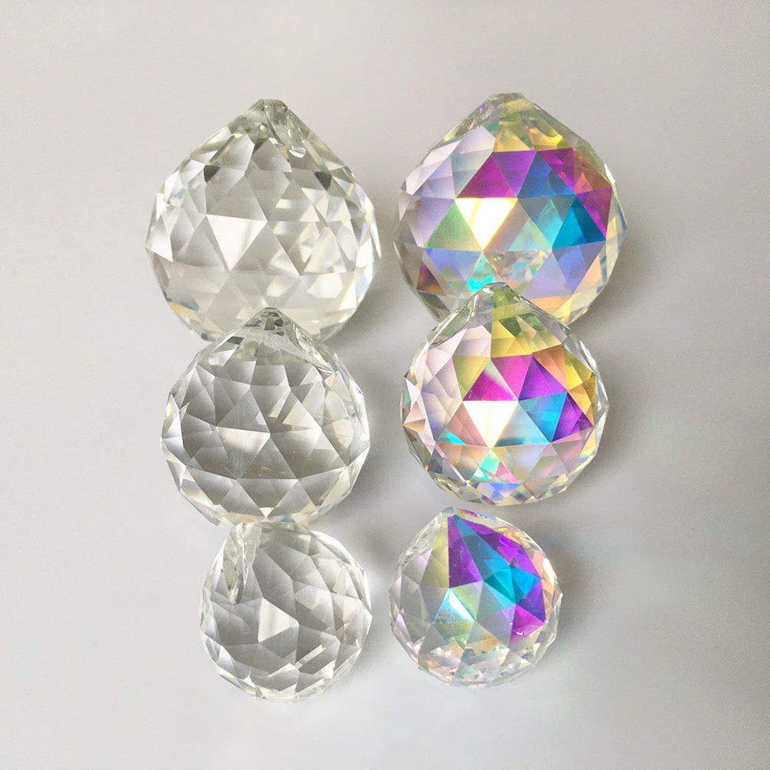 3 Pcs Crystal Prism Ball,crystal Ball Chandelier,glass Sun Catcher ...