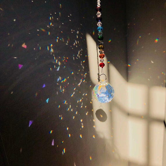 Prism Suncatcher Hanging Window Crystalsrainbow Light - Etsy