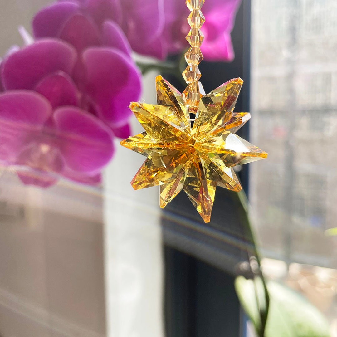 Hanging Star Crystal Sun Catcher for Windows/car,crystal Snowflake,home ...
