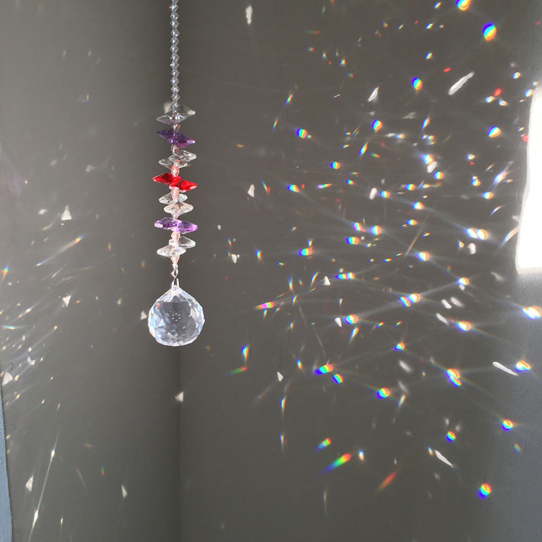Window Prism Hanging Crystal Suncatcher,bright Suncathers,prism Rainbow ...