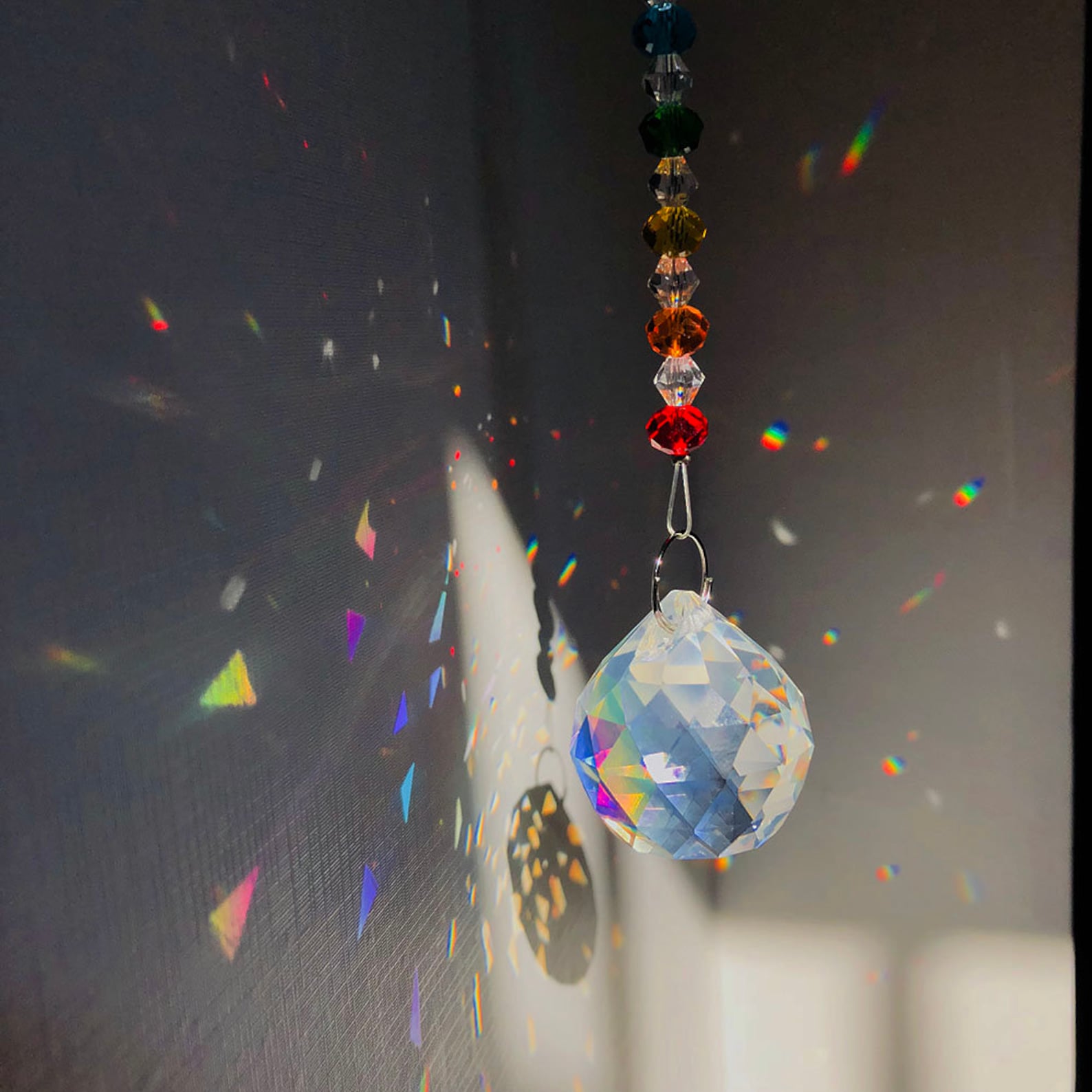 Prism Suncatcher Hanging Window Crystalsrainbow Light - Etsy