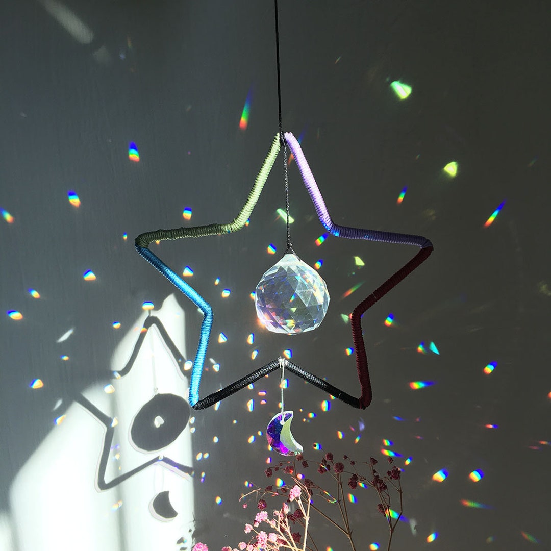 Feng Shui Prism Suncatcher,window Prism Hanging Crystal,light Catcher ...