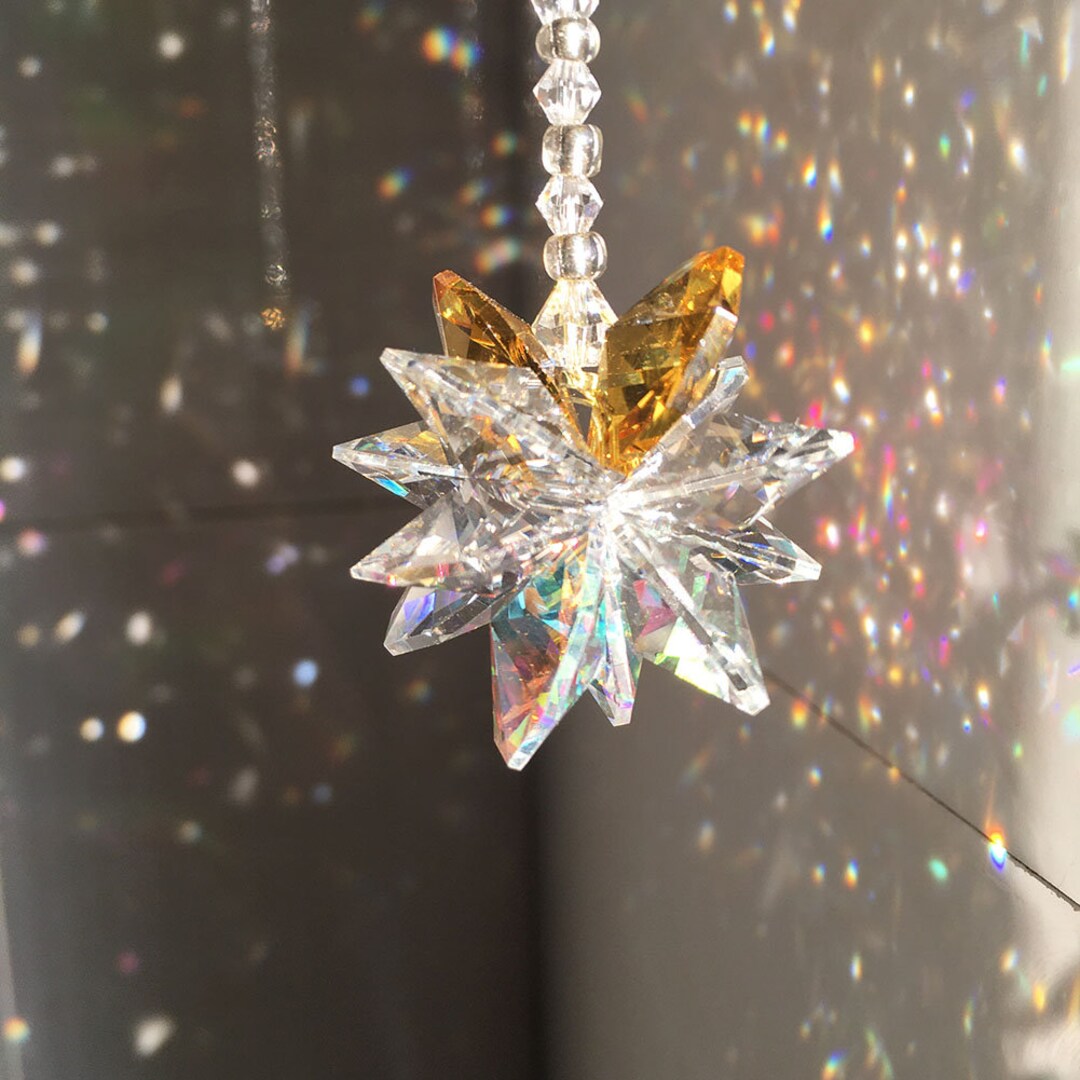 Prism Crystal Suncatcher,16mm Octagons Crystal Starburst,windows/car ...
