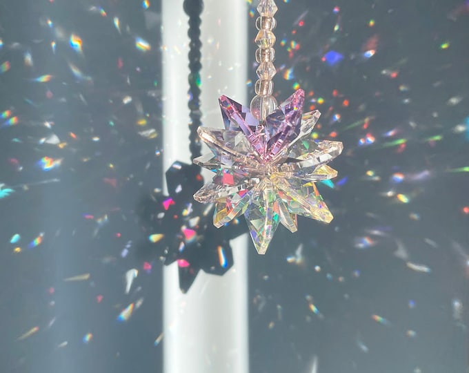 Aurora Borealis Prism Crystal Window Hanging,rainbow Maker,hanging ...