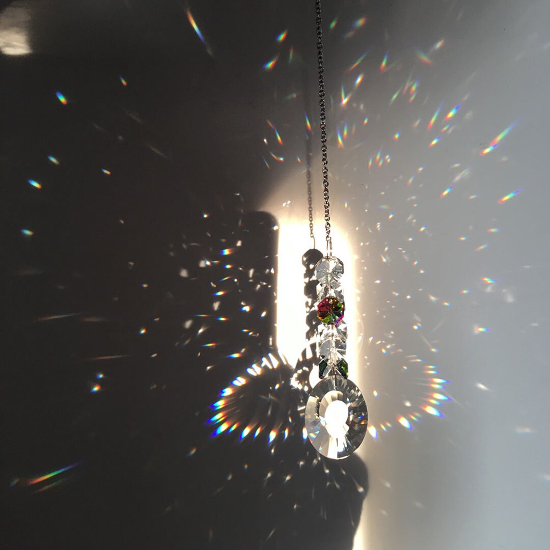 Hanging Window Crystal Sun Catcherrainbow Light - Etsy