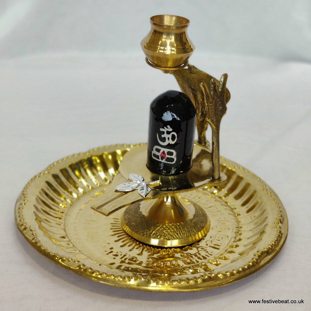 Shivling Shiva Lingam Rudrabhishek Puja Set, Belpatra Bilva Leaves Maha ...