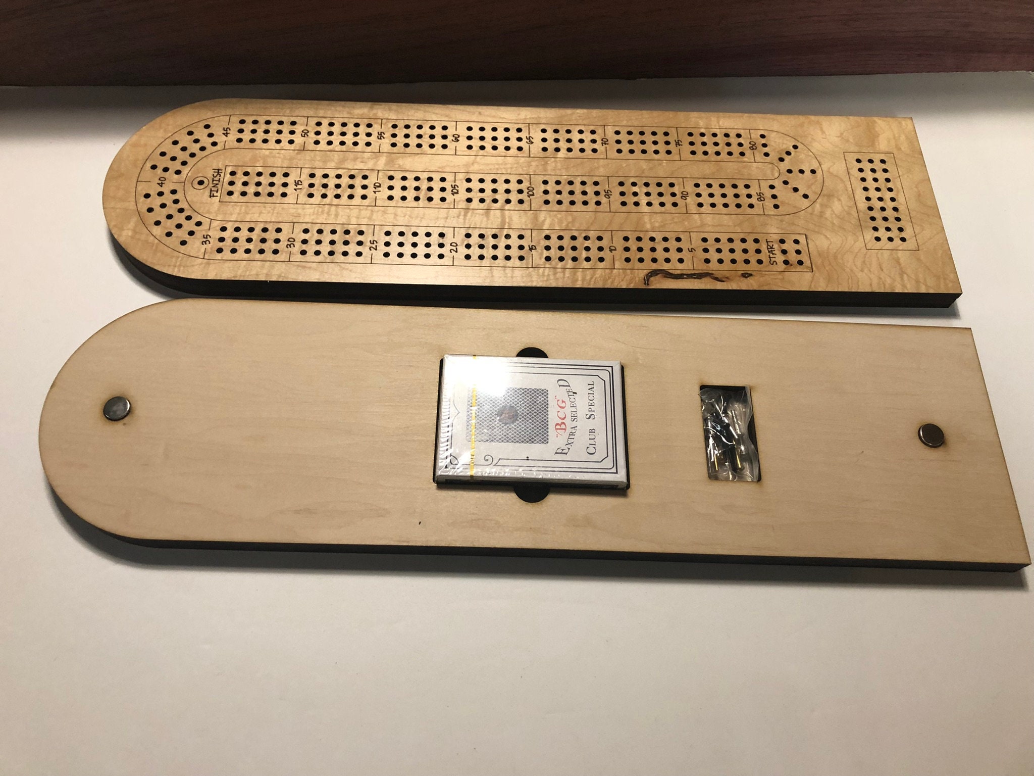 Cribbage Board Laser File SVG File 3 Tracks Glowforge - Etsy Canada