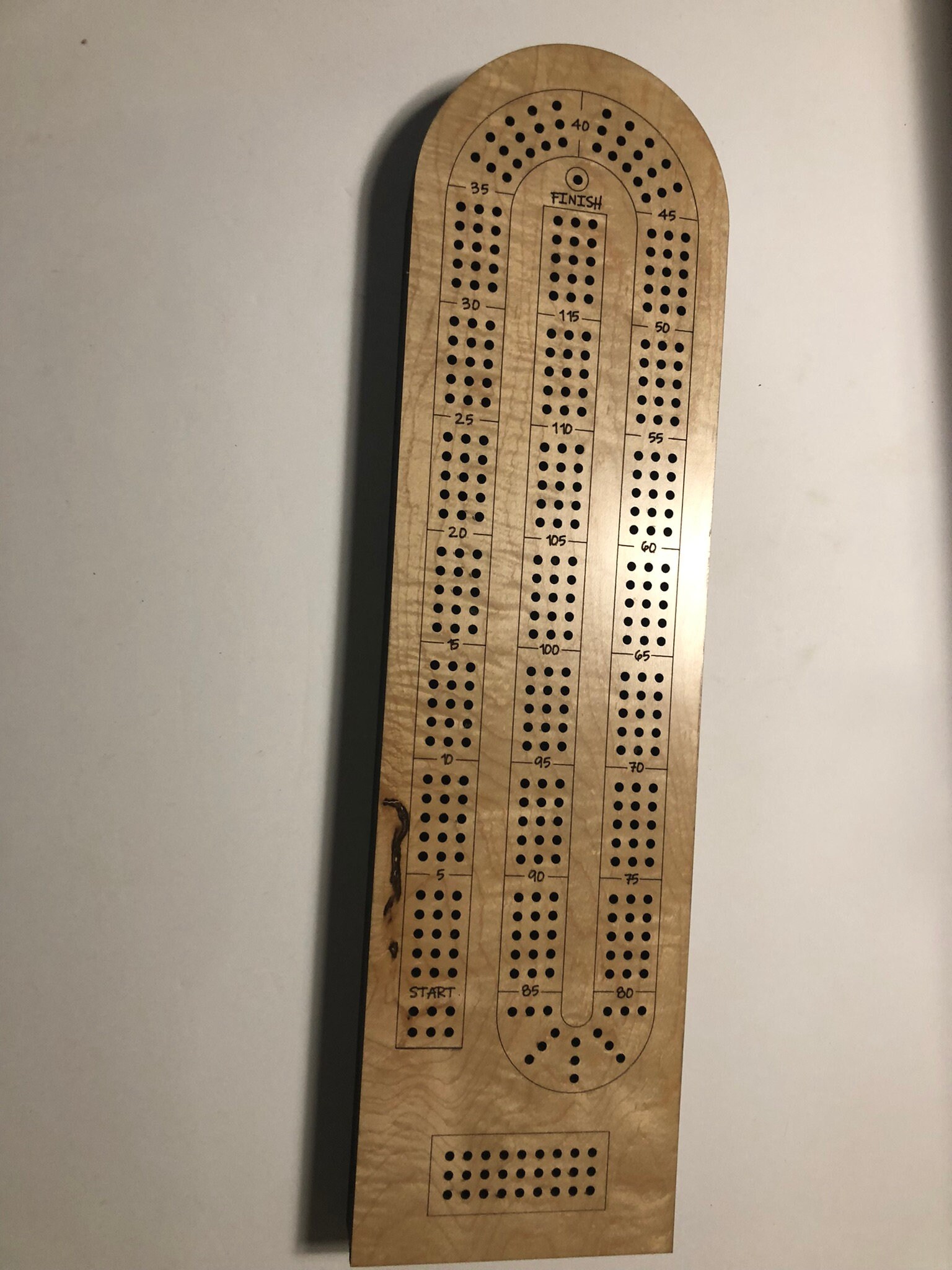 Cribbage Board Laser File SVG File 3 Tracks Glowforge - Etsy Canada