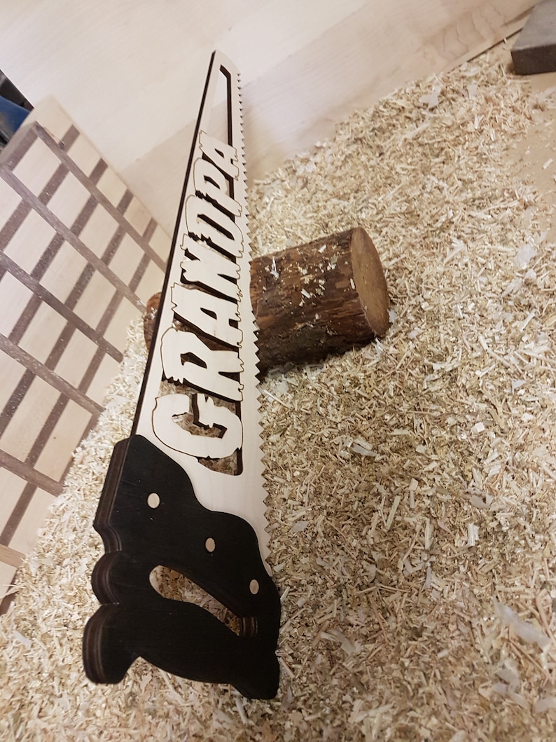 Handsaw Grandpa , Garage Decoration , Shed Decor ,wooden Saw Blade Cut ...