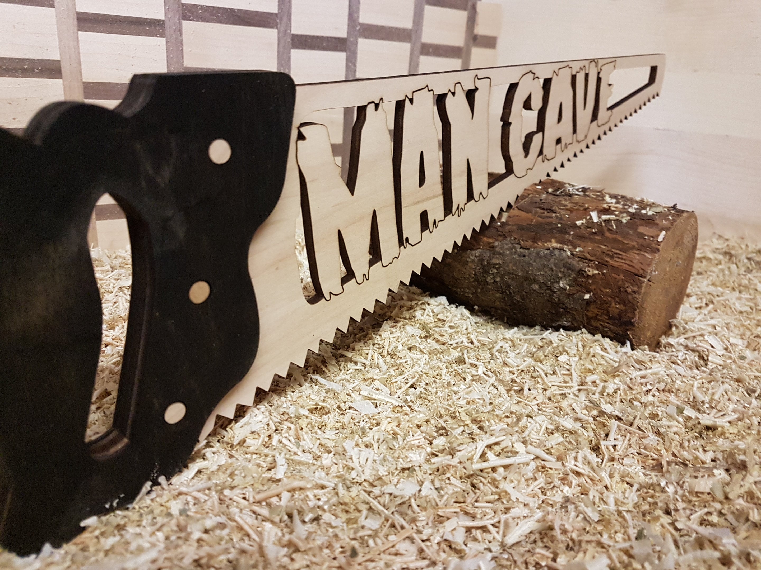 Handsaw Man Cave, Garage Decoration , Shed Decor ,wooden Saw Blade Cut ...