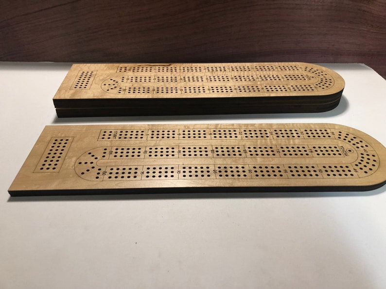 Cribbage Board Laser File SVG File 3 Tracks Glowforge - Etsy Australia