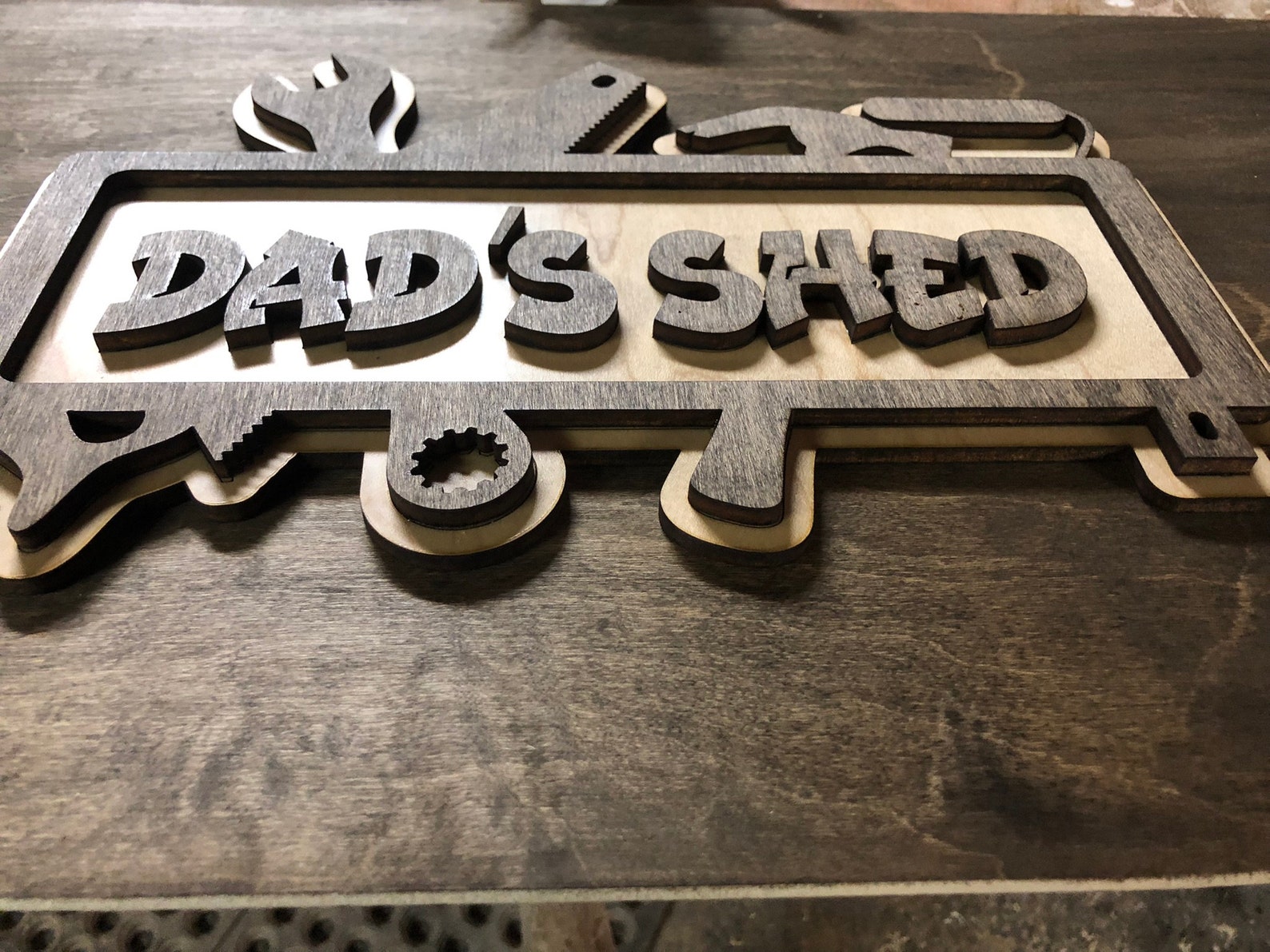 Dad's Shed , Dad's Shed SVG- Laser Cut File, Digital File, Glowforge - Etsy