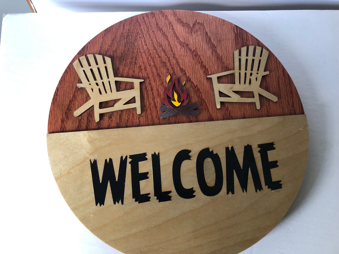 Laser Cut Welcome Sign SVG , Digital File for Laser Cut and CNC ...