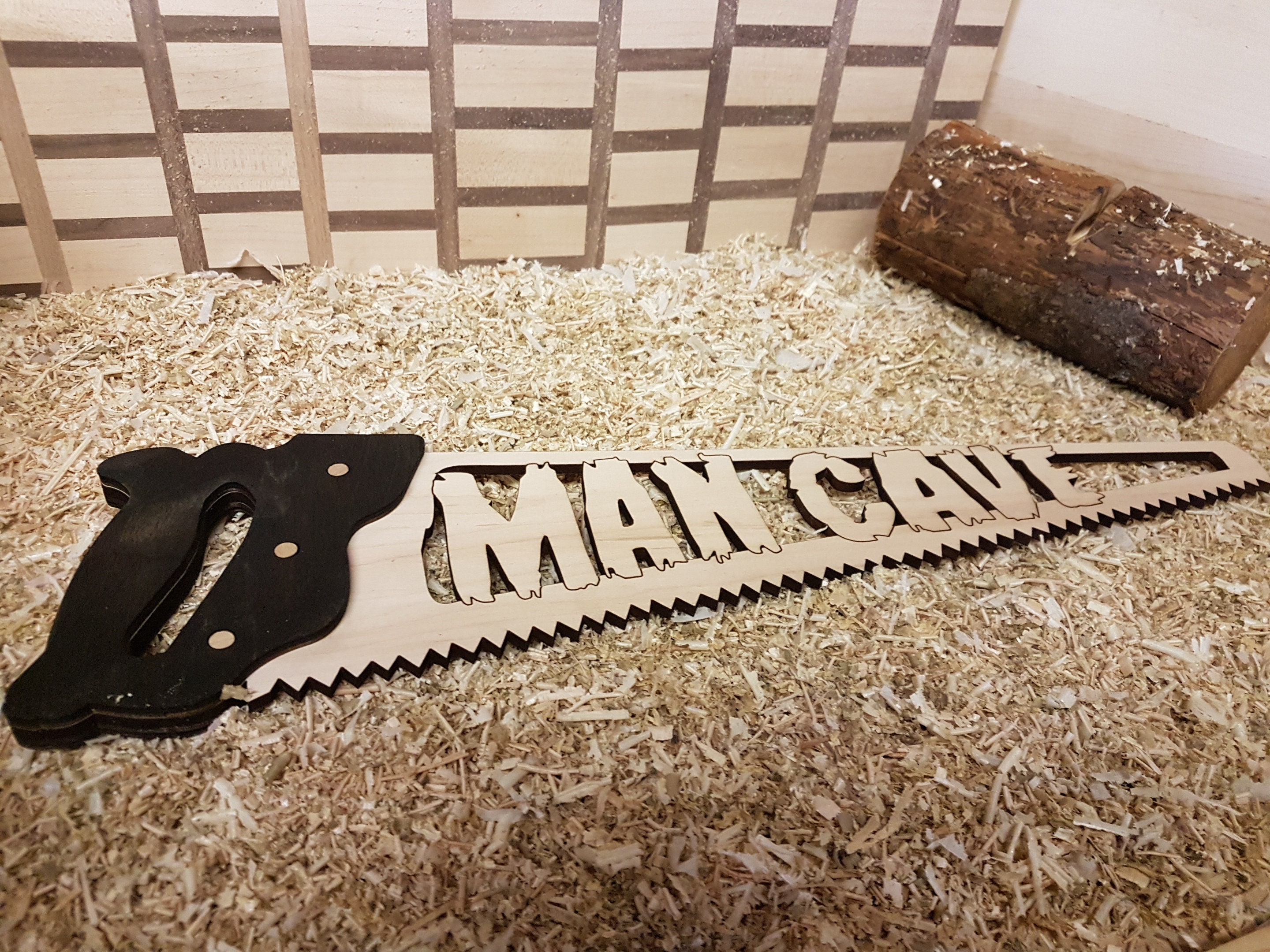 Handsaw Man Cave, Garage Decoration , Shed Decor ,wooden Saw Blade Cut ...