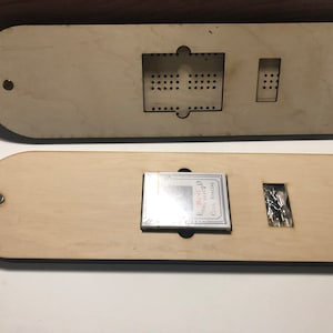 Laser Cut Cribbage Board SVG File: 3-track Design (digital Download) - Etsy