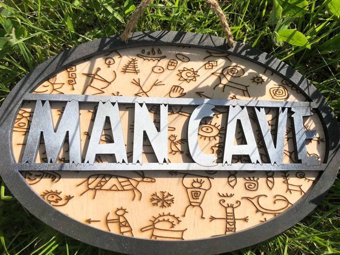 Laser Cut Man Cave SVG Digital File for Laser Cut and CNC. - Etsy