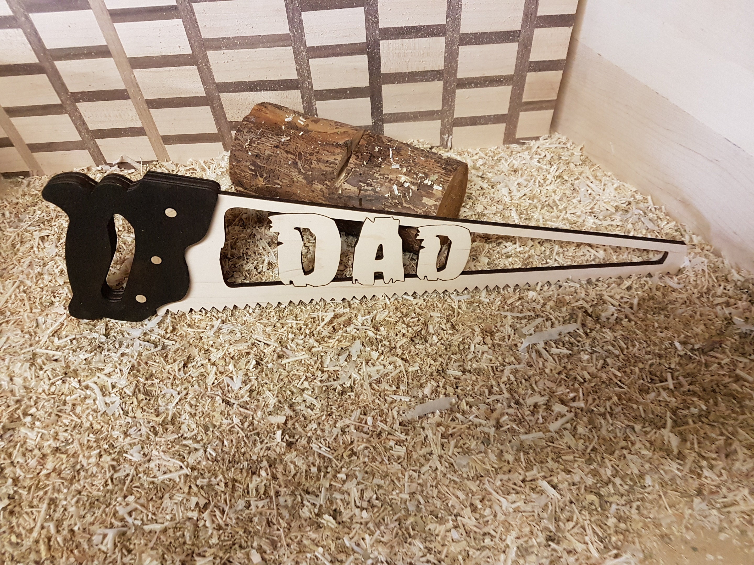 Handsaw DAD Garage Decoration Shed Decor wooden Saw Blade - Etsy