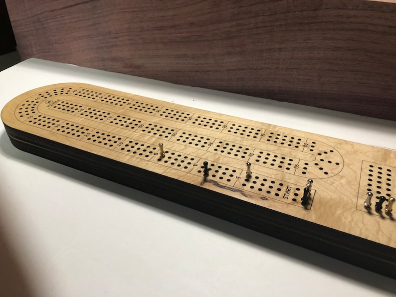 Laser Cut Cribbage Board SVG File: 3-track Design (digital Download) - Etsy