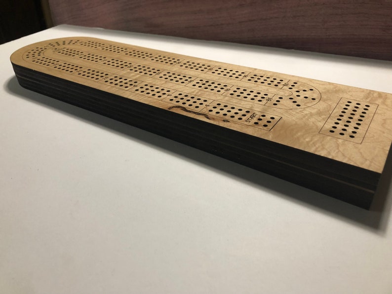 Laser Cut Cribbage Board SVG File: 3-track Design (digital Download) - Etsy