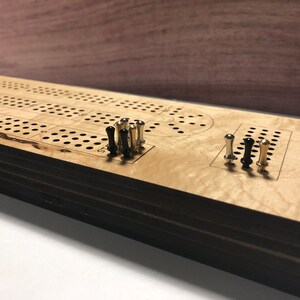 Laser Cut Cribbage Board SVG File: 3-track Design (digital Download) - Etsy