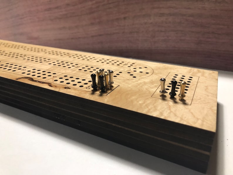 Cribbage Board Laser File SVG File 3 Tracks Glowforge - Etsy Canada