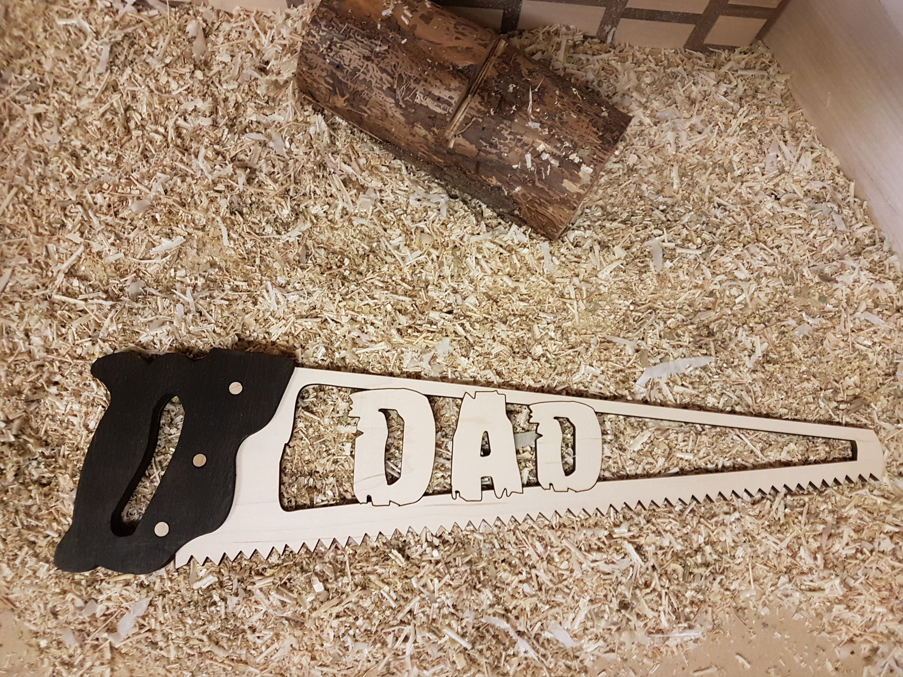 Handsaw DAD Garage Decoration Shed Decor wooden Saw Blade - Etsy