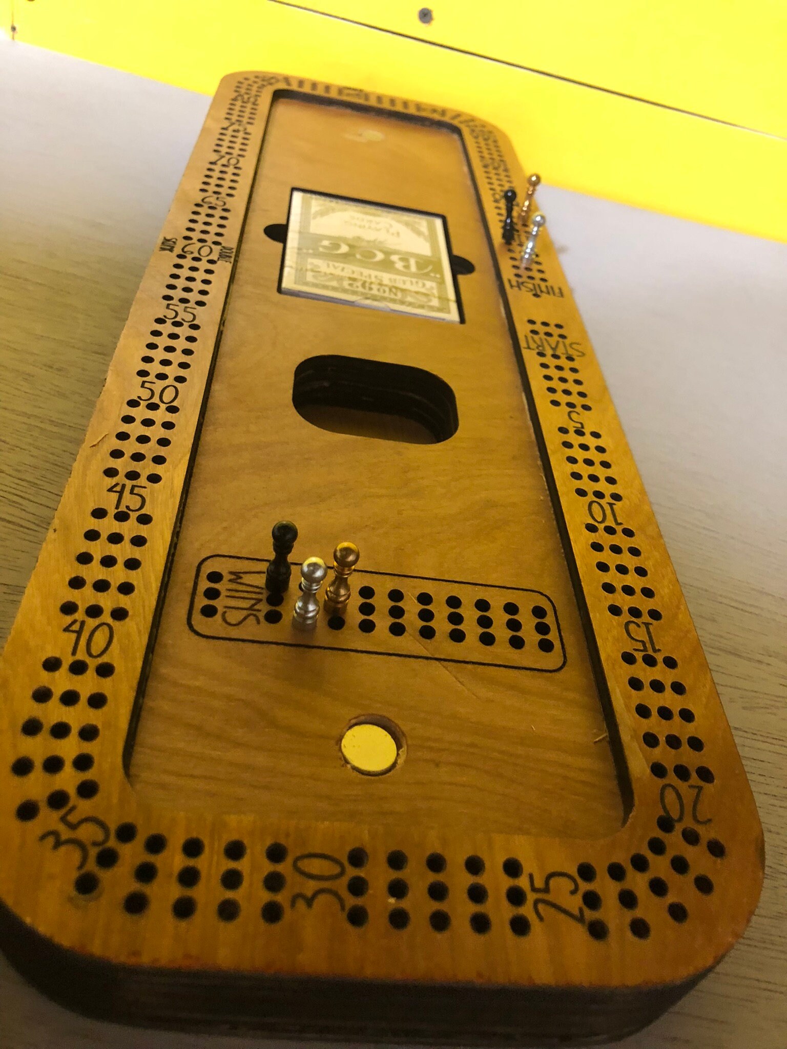 Cribbage Board Laser SVG File: 3-track Design With Instructions - Etsy