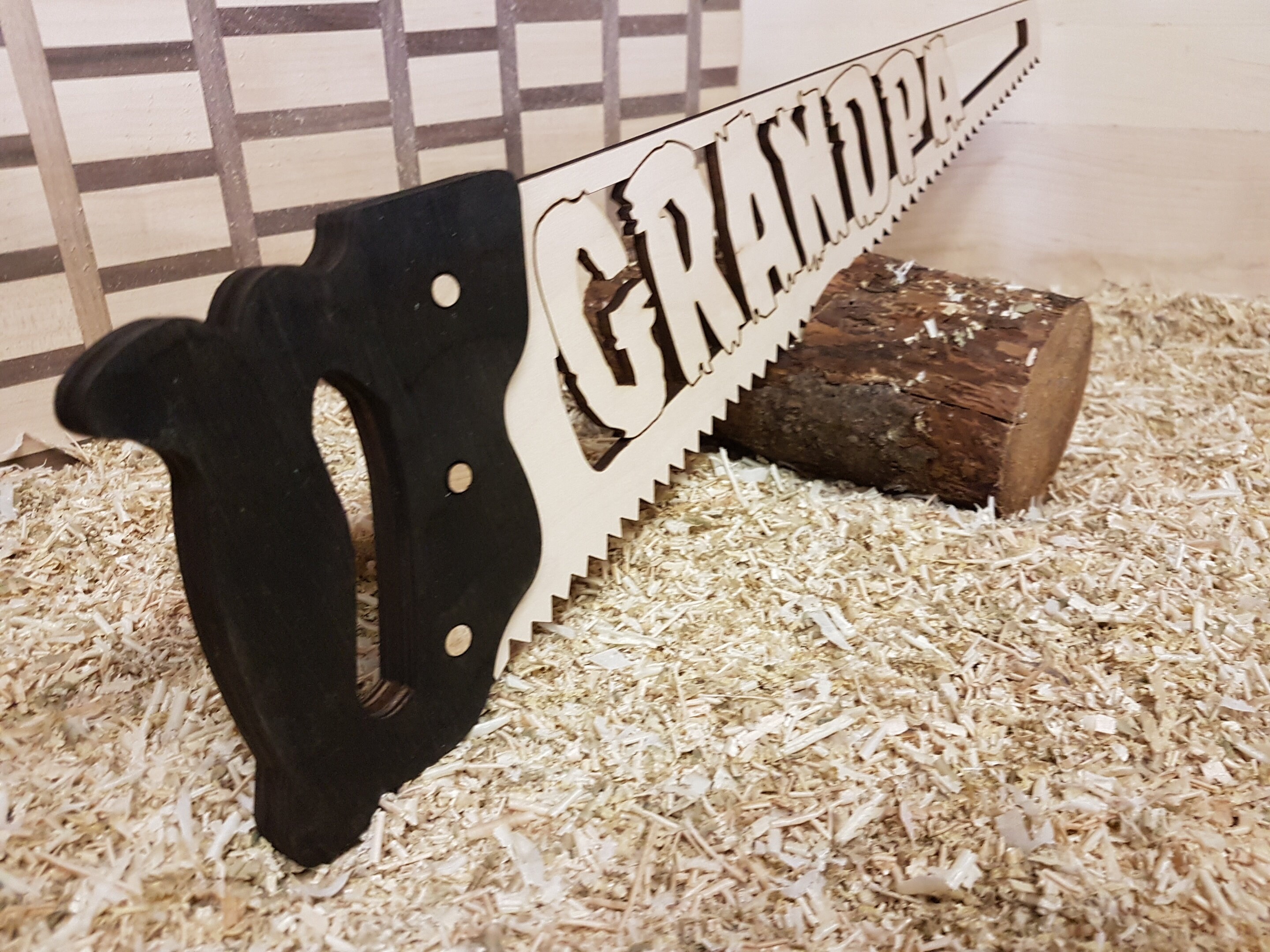 Handsaw Grandpa , Garage Decoration , Shed Decor ,wooden Saw Blade Cut ...
