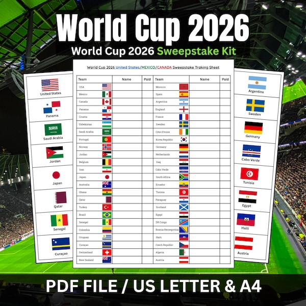 Worldcup 2026 Planner - Etsy UK