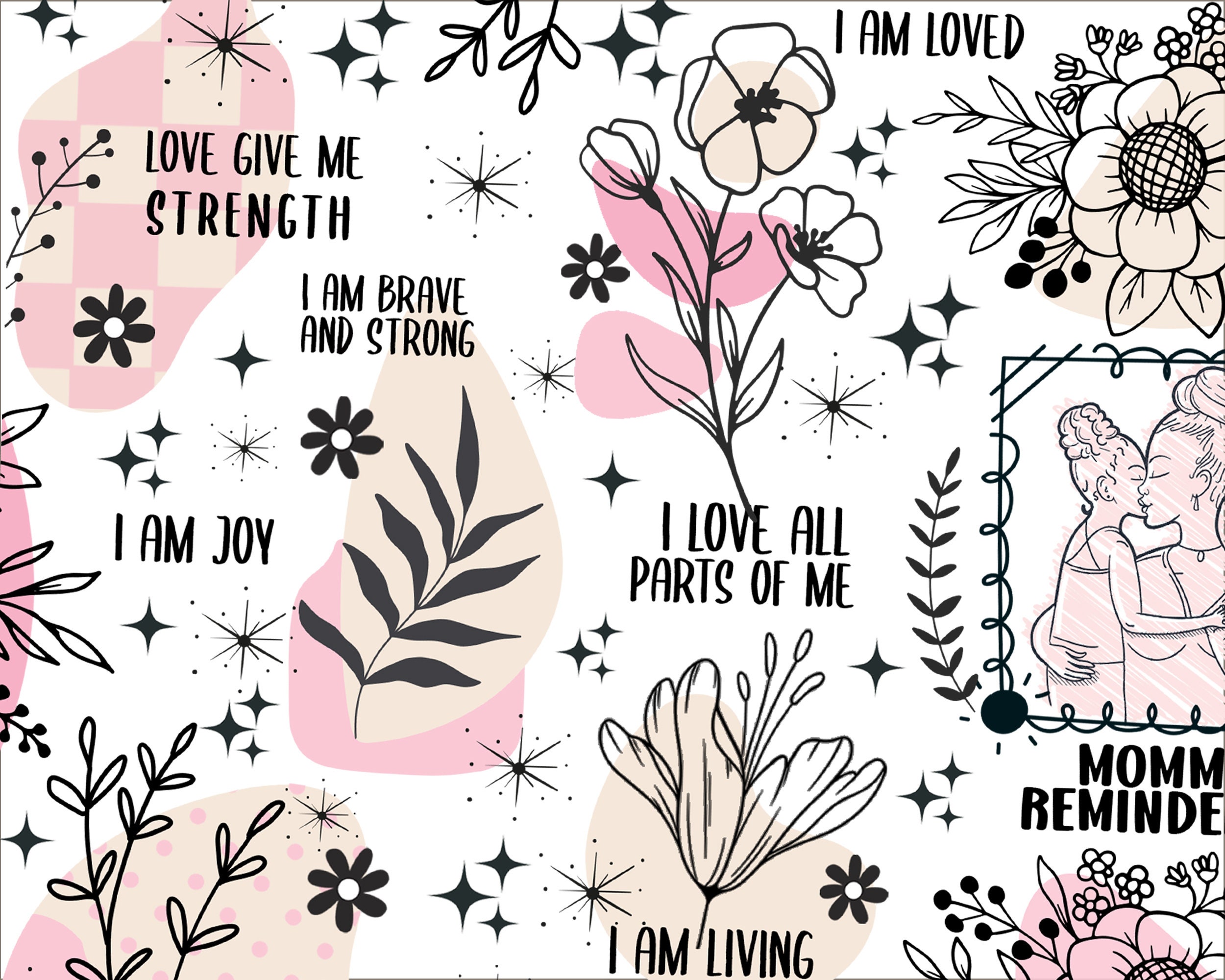 Daily Reminders Mom Boho Daily Affirmation Motivation Inspirational ...