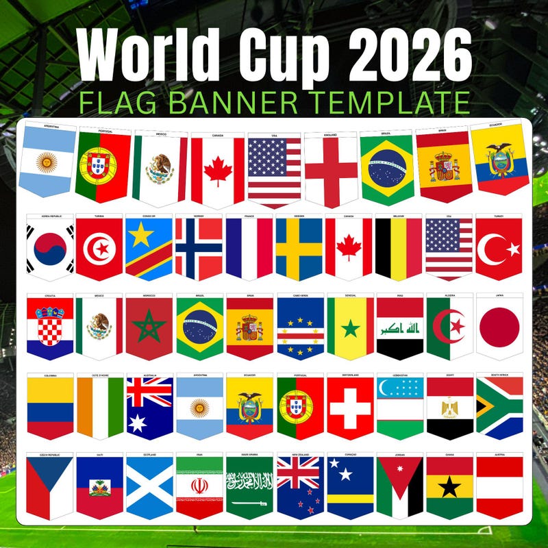 World Cup Banner 2026 - Etsy