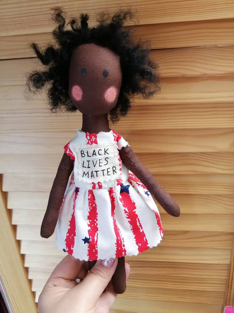 Black rag doll dark skin doll African American | Etsy